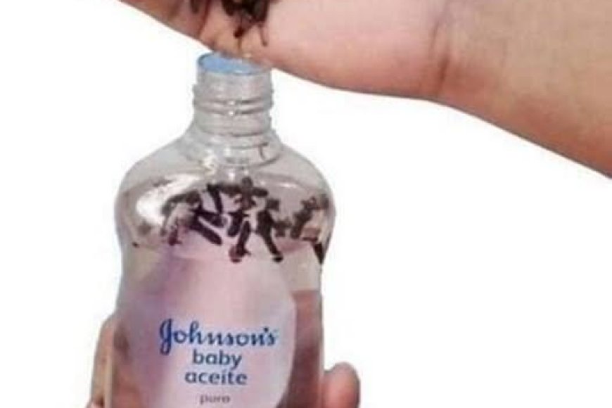 Mix baby oil and cloves, and after 10 seconds you will never use ...